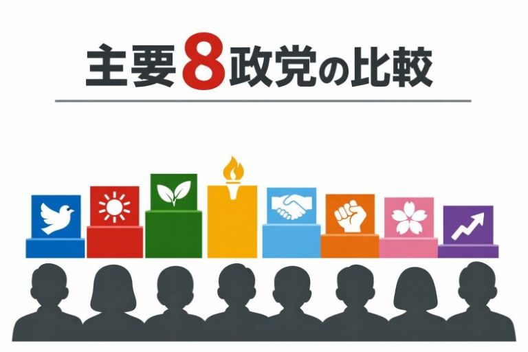 【2026総選挙】主要8政党の比較をわかりやすい一覧表で解説！ | 継続note